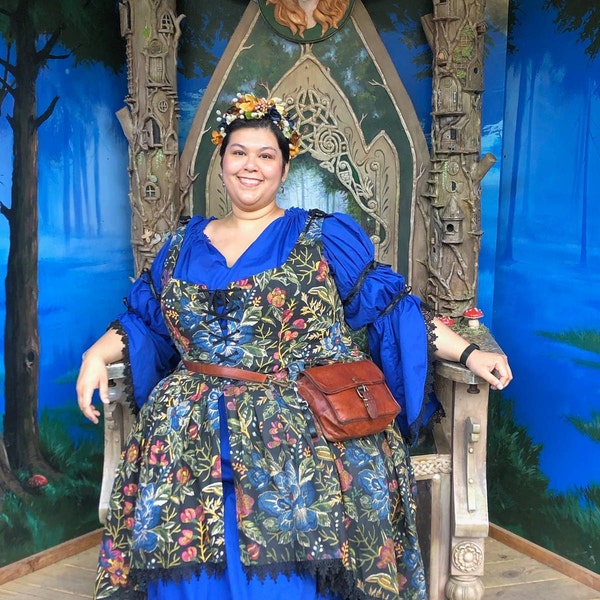 DDNJ Choose Colors 3 Tier Petal Hem Skirt Renaissance Fae Pirate Fairy ...