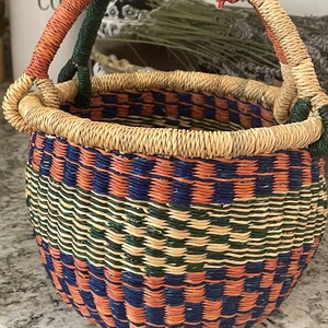 African Rwanda Woven Basket Biko Pink - Etsy