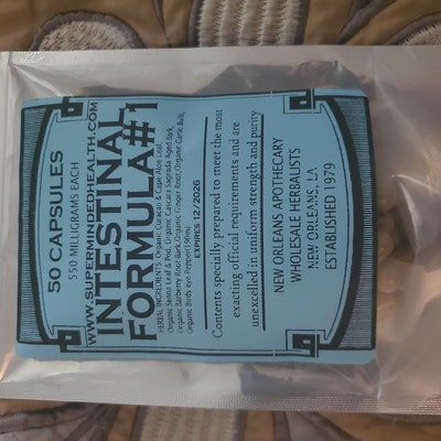 Intestinal Formula 1 colon Cleanse Super Flush All Organic Zero Fillers ...