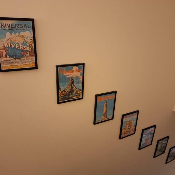 Universal Orlando Retro Poster Prints, Set of Four Vintage Style ...