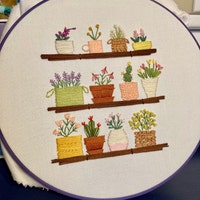 The Flower Shop Embroidery Pattern - Instant Digital Download - PDF ...