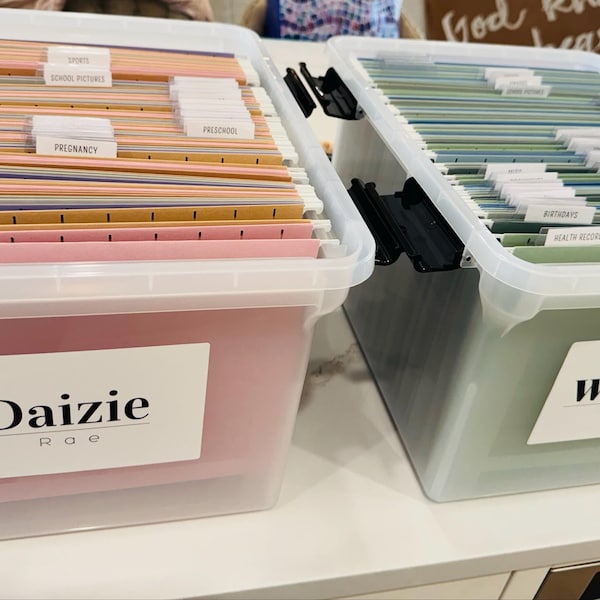 Printable Home Labels | Instant Download | Household File Box Labels ...