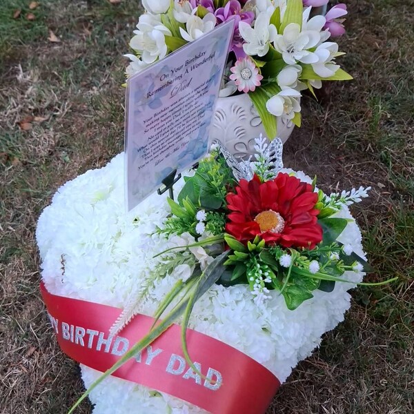 Lavender Fields, Artificial Casket Spray Funeral Flowers Coffin Topper ...