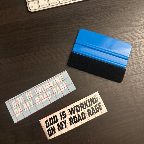 Funny Christian Car Bumper Sticker, God is Working on My Road Rage - Etsy
