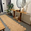 Scalloped Runner Rug, Jute Scallop Rug, Jute Runner Rug, Natural Jute ...