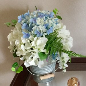 Beautiful Spring/summer Flower Arrangement in Galvanized Pail ...