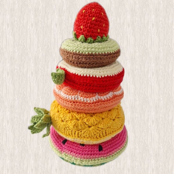 Fruit Stacking Toy Crochet Pattern Etsy