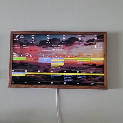 32in Touchscreen Smart Calendar / Smart Home Control Center / Dakboard ...