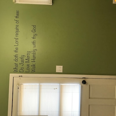 Custom Wall Decal Personalized Vinyl Sticker, Bible Verse, Lettering ...