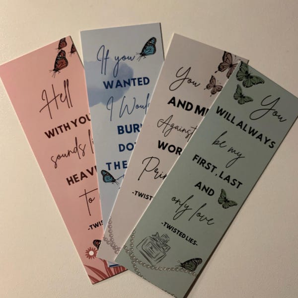 Twisted Series Bookmarks - Twisted Love | Twisted Games | Twisted Hate ...