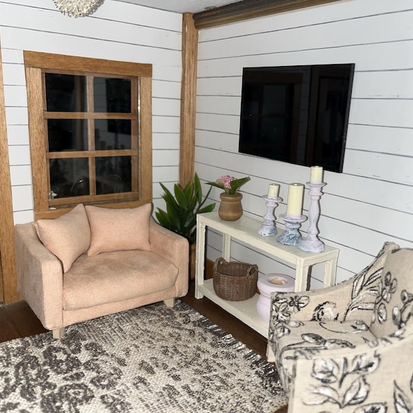 Edin Convertible Bunk Beds Natural Wood Macy Mae 1:12 Scale Miniature ...