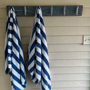 Weathered Boat Cleat Rack Beach Decor Beach Towel Rack - Etsy