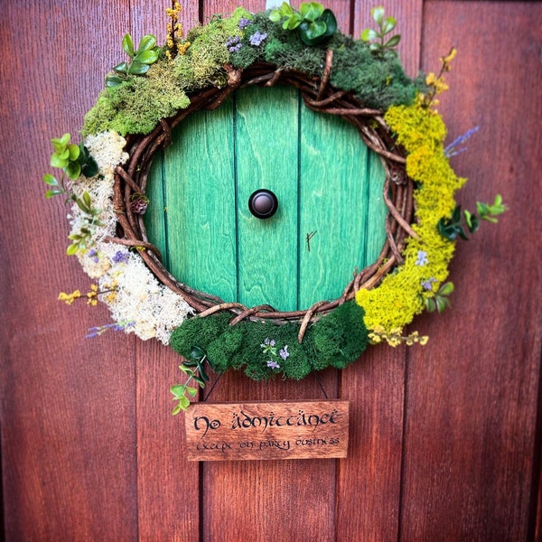 Hobbit Wreath Door Wreath Lotr Decor Wall Hanger 14" - Etsy