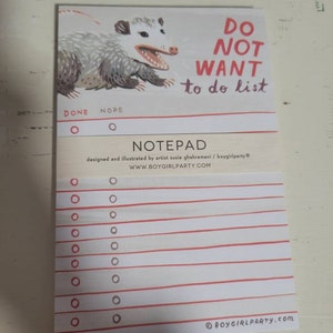 Cat TO DO LIST Notepad by Boygirlparty, Bowtie Kitty Cat Note Pad Memo ...