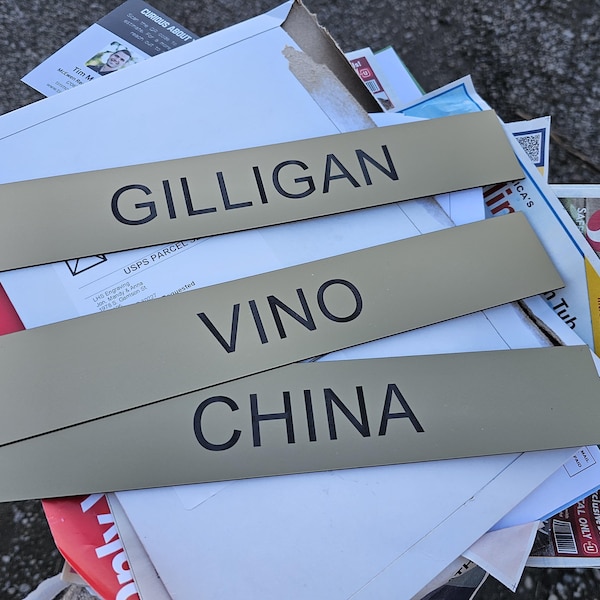 Business Name Tag for Work - Custom Engraved Plaque Green Plastic Plate ...