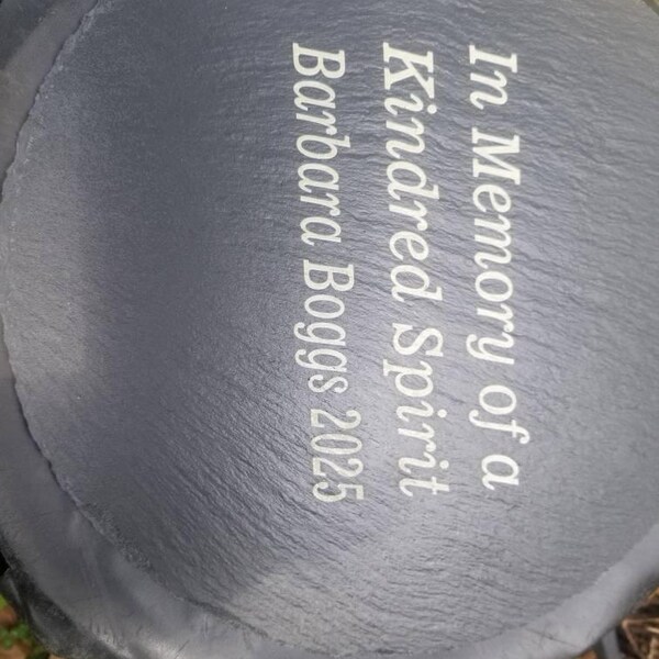 Personalized Garden Stone, Any Message Slate Stone, Memorial Garden ...