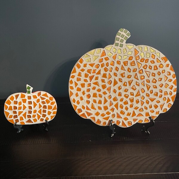 Pumpkin Mosaic Kit, Craft Kit, DIY Kit for Adults, Craft Kit for Kids ...