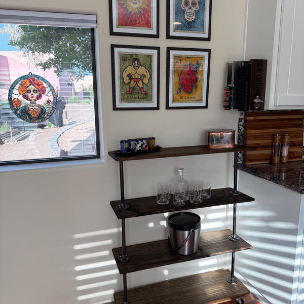 Industrial Pipe Window Curtain Rod, Rustic Gun Metal Gray Modern ...