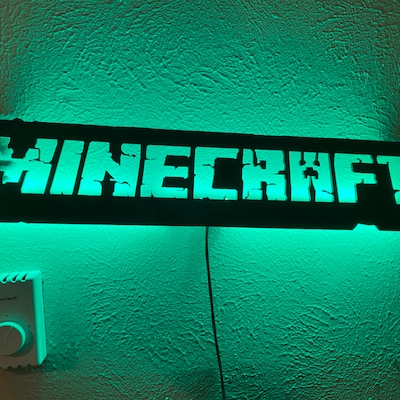 Minecraft Inspired Wall Art, Mine Craft Video Game Art, Game Room Decor ...
