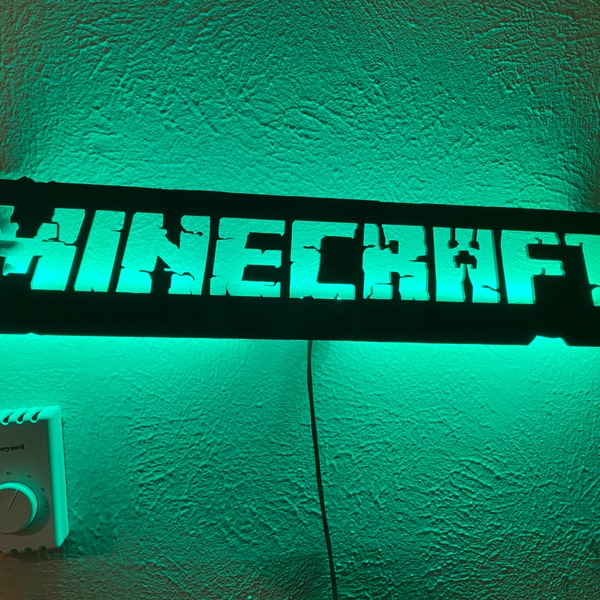 Minecraft Inspired Wall Art, Mine Craft Video Game Art, Game Room Decor ...