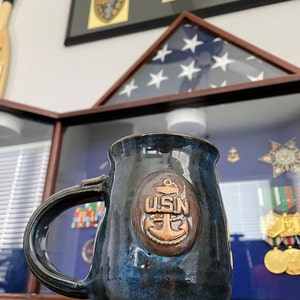 Navy Chief Mug PRE-ORDER, CPO Mug, Military Mug, Handcrafted Military ...