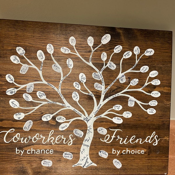 Farewell Gift - Coworker Tree - Etsy