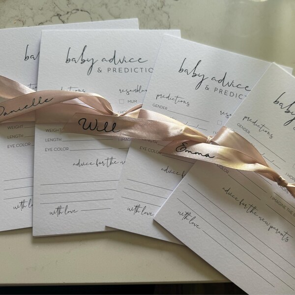 Personalised Ribbon Name Tags, Name Place Cards for Wedding, Wedding ...