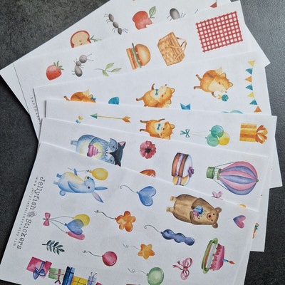 Eucalyptus and Cotton Sticker Set Floral Stickers Journal - Etsy