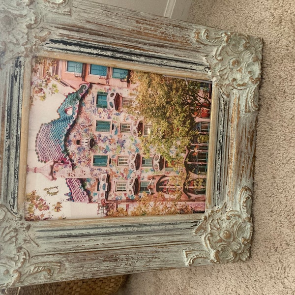 Victorian Shabby Chic Style Picture Frame, Wood Picture Frame, Photo ...