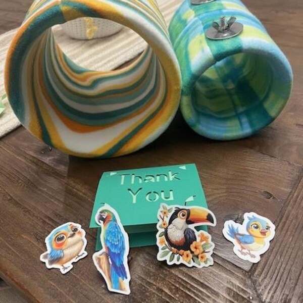 Wooden Spool Bird Toy Part Making DIY Parrot Toy Bird Cage Accessory ...