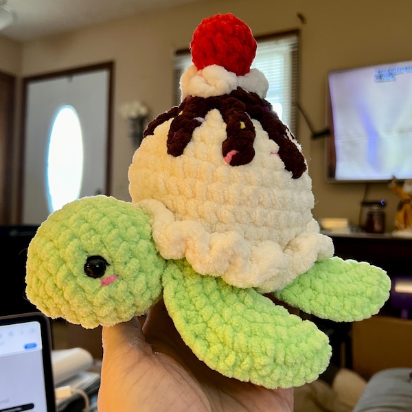 Crochet Pancake Turtle PATTERN, Crochet Turtle Pattern, Crochet Pancake ...