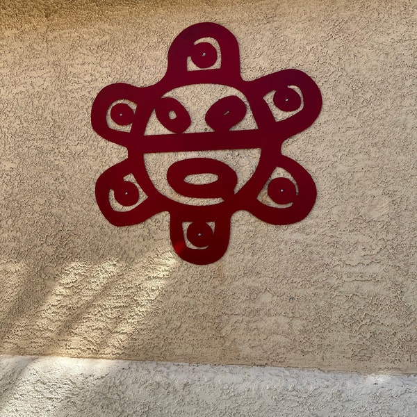 Puerto Rico Art Metal Sign, Boricua Taino Sun Home Decor, Puerto Rican ...