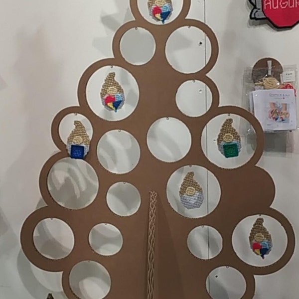 40" Ornament Display Tree Stand, Cardboard Christmas Tree, Christmas ...