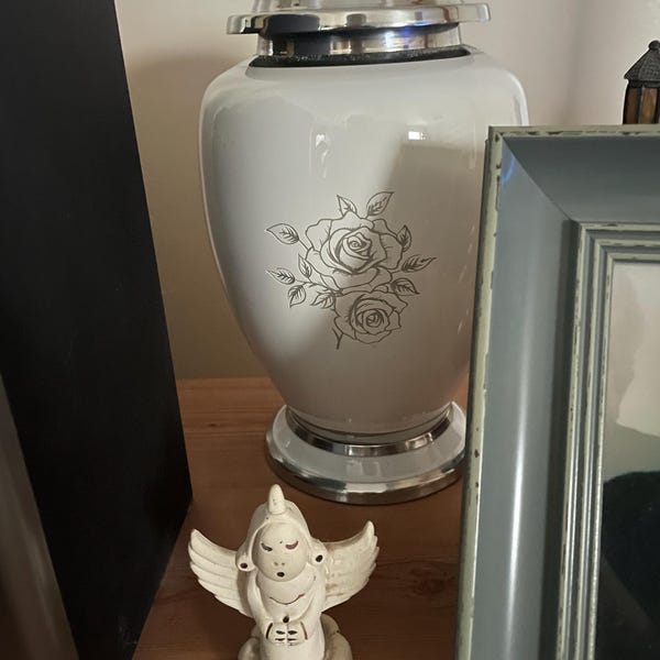 Plaque for Cremation Ashes Urn Name Label Necklace Medallion Urn Fully ...