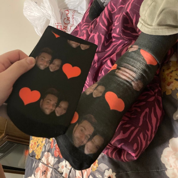 Custom Face Socks Personalized Photo Socks, Picture Socks Customized ...