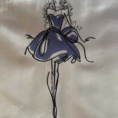 Woman Embroidery Design, 3 Sizes, Instant Download - Etsy