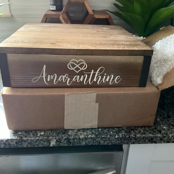 Rustic Family Tree Keepsake Box | Laser Engraved Tree of Life Memory ...