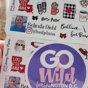 Custom Contact Cards on Premium Matte Sticker Paper - Etsy