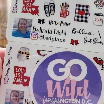 Custom Contact Cards on Premium Matte Sticker Paper - Etsy