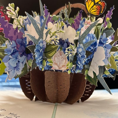 3D Pop up Greeting Card Butterflies Handmade Birthday Mom Mother Thank ...