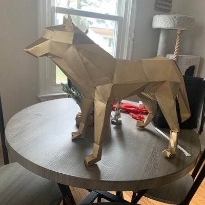 Wolf, Papercraft Template, Instant Download - Etsy