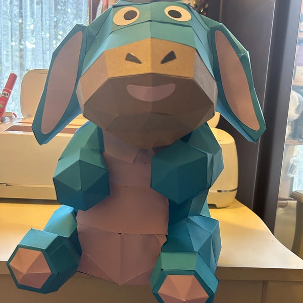 Papercraft Basset Hound Dog PDF, SVG Template for Cricut Project DIY ...