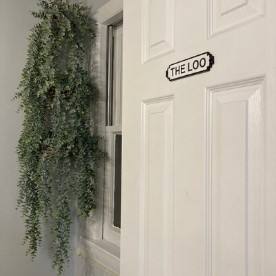 NEW Antique / Retro Style Toilet Door Sign Loo Iron Black - Etsy