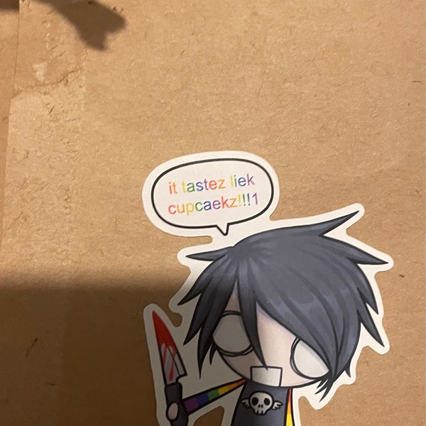 Random XD Emo Sticker 0.o | Scenecore Emo Boy Chibi Y2k Retro Mall Goth ...