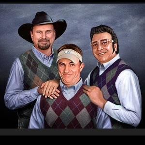 4 Person Step Brothers Family Portrait Funny Portrait Family Gift Ideas ...