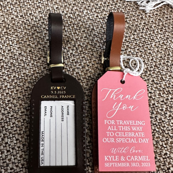 Printable OR Printed Wedding Favor Tags With Custom Colors and Fonts ...