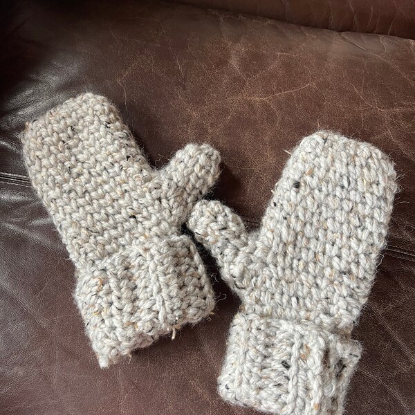 Crochet Pattern / Chunky Crochet Mittens / Easy Mitten Pattern ...