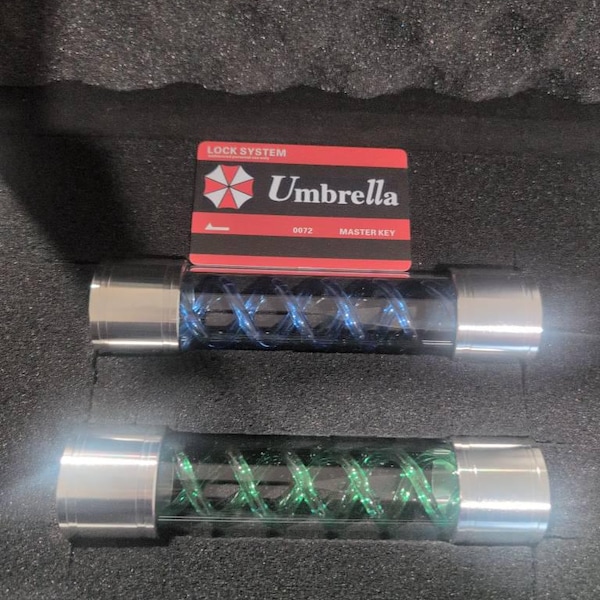 Umbrella Suitcase T Virus Vial Display Case Cosplay Resident Evil Prop ...