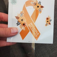 Multiple Sclerosis Sticker, MS Awareness Sticker, Orange Awareness ...