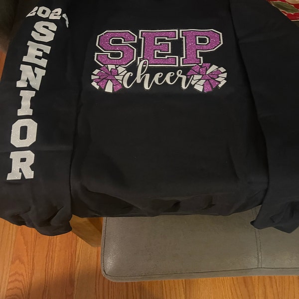 Custom SENIOR 2026 2027 Cheer Sweatshirts - Cheerleader High School ...